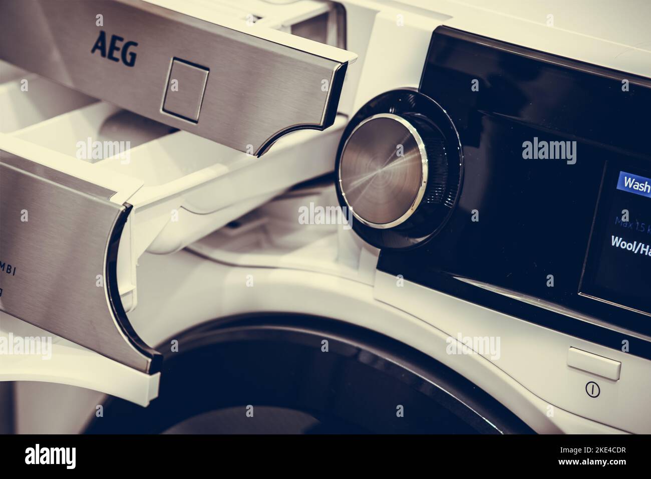 Washing Dryer Machine Stock Photo - Alamy