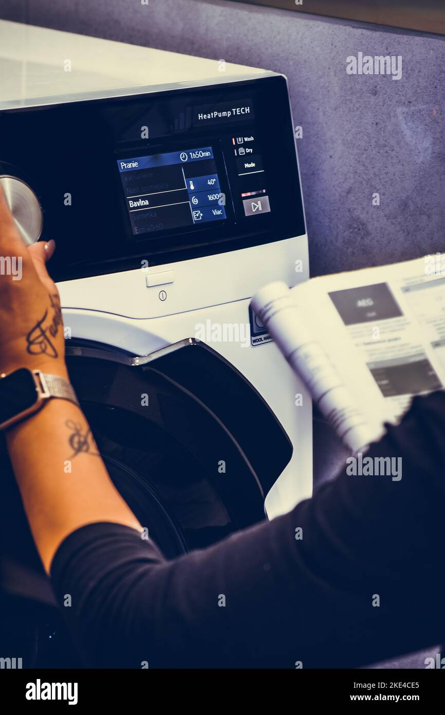 Washing Dryer Machine Stock Photo - Alamy