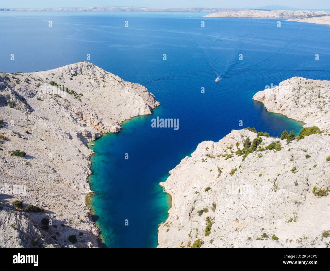 An aerial view of a beautiful coast Stock Photo - Alamy