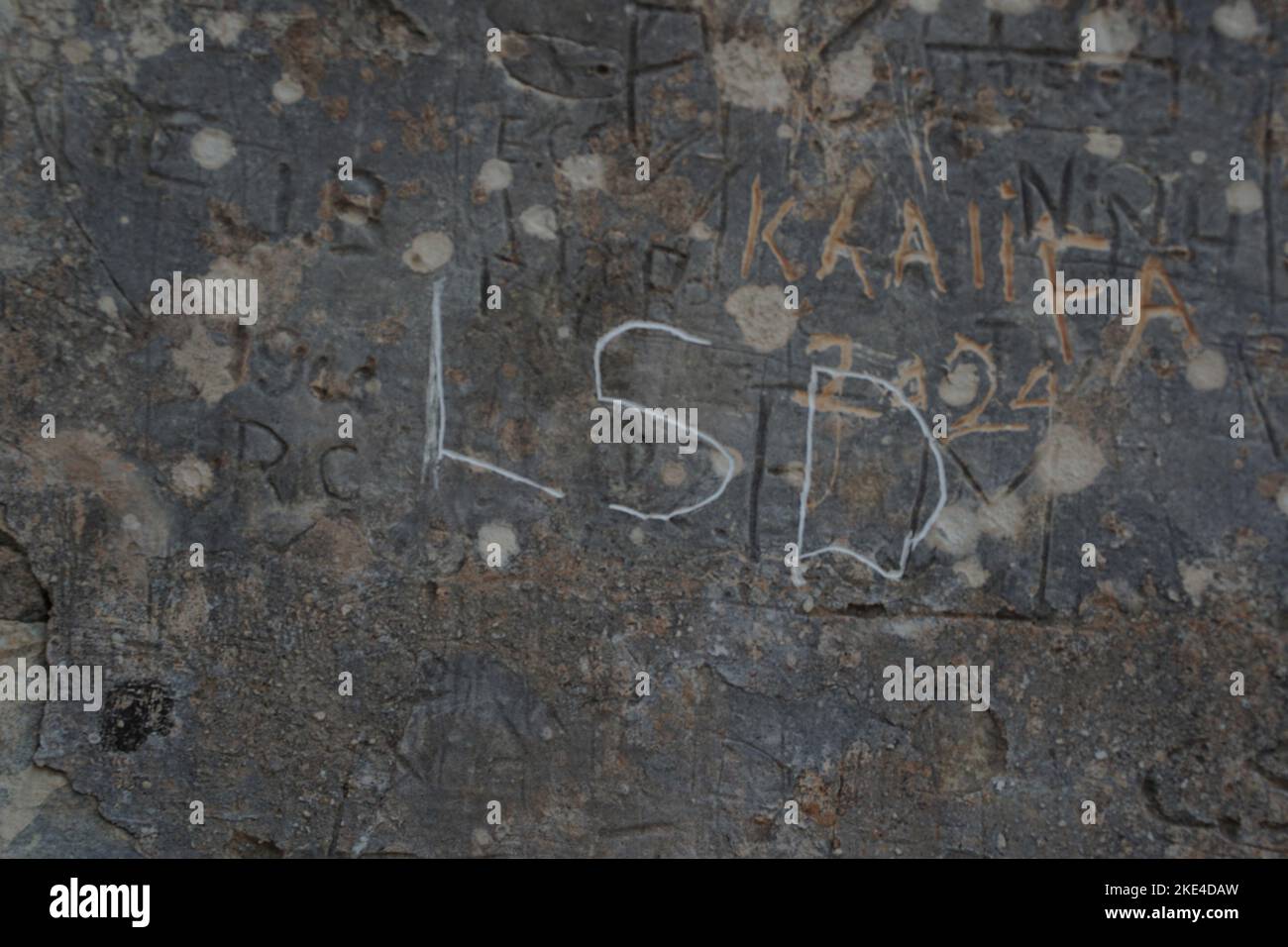 Malta Medina medieval village stone graffiti building street Stock ...