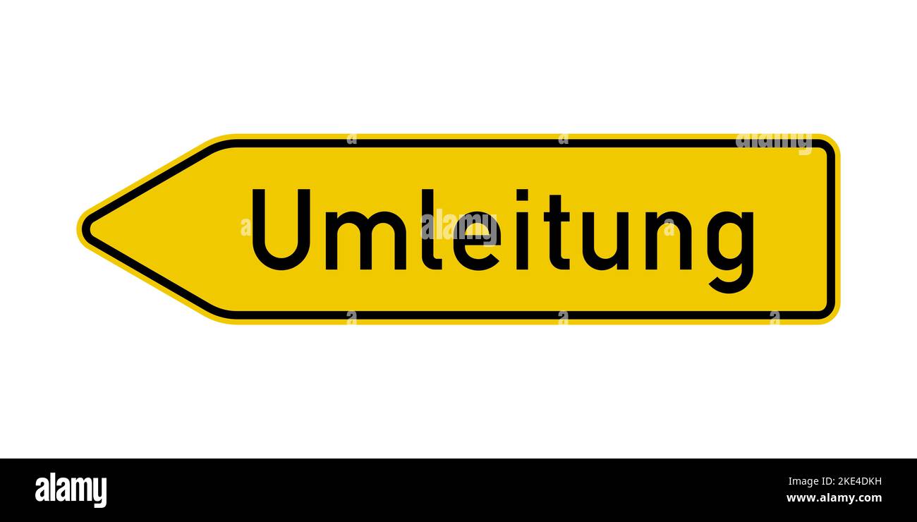 Detour sign germany hi-res stock photography and images - Alamy