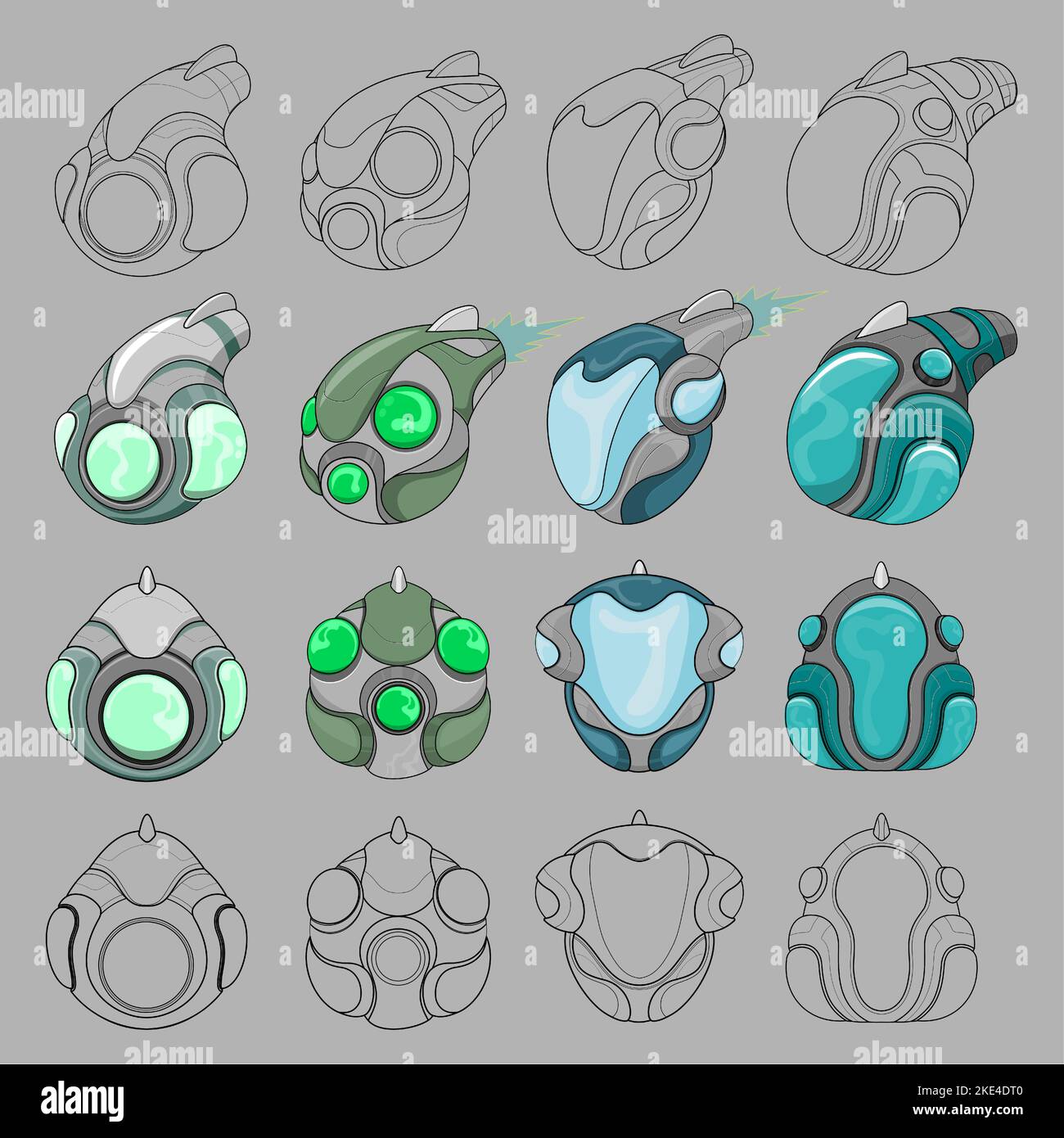 A design of four models of transport aircraft pod in different ...