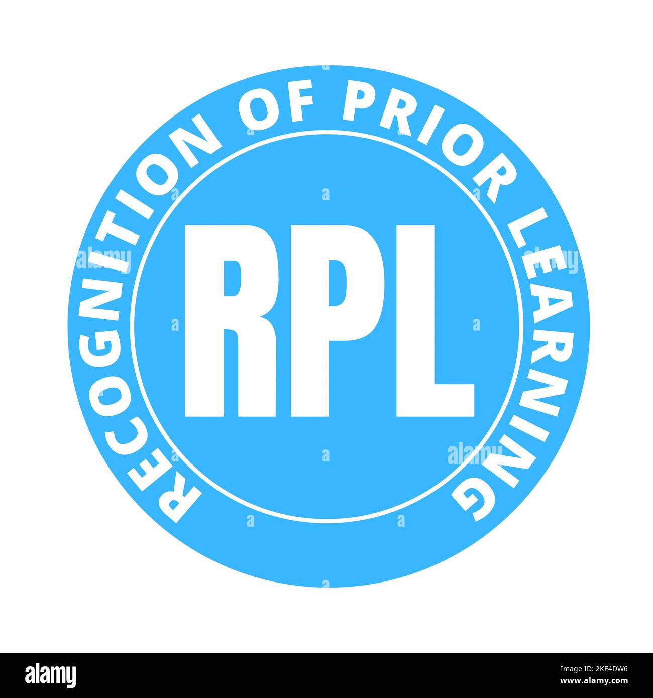 RPL recognition of prior learning symbol icon Stock Photo - Alamy