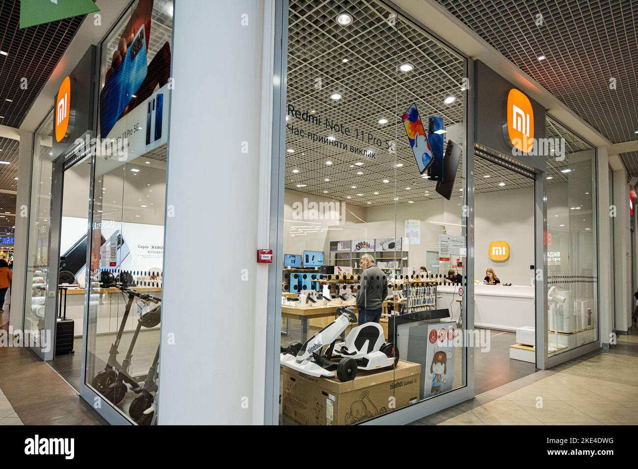 Lviv, Ukraine - October 09, 2022: Xiaomi store in shopping mall galeria Stock Photo - Alamy
