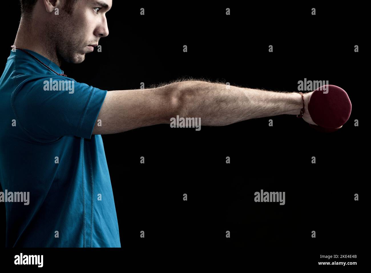 Lifting man in blue hi-res stock photography and images - Alamy