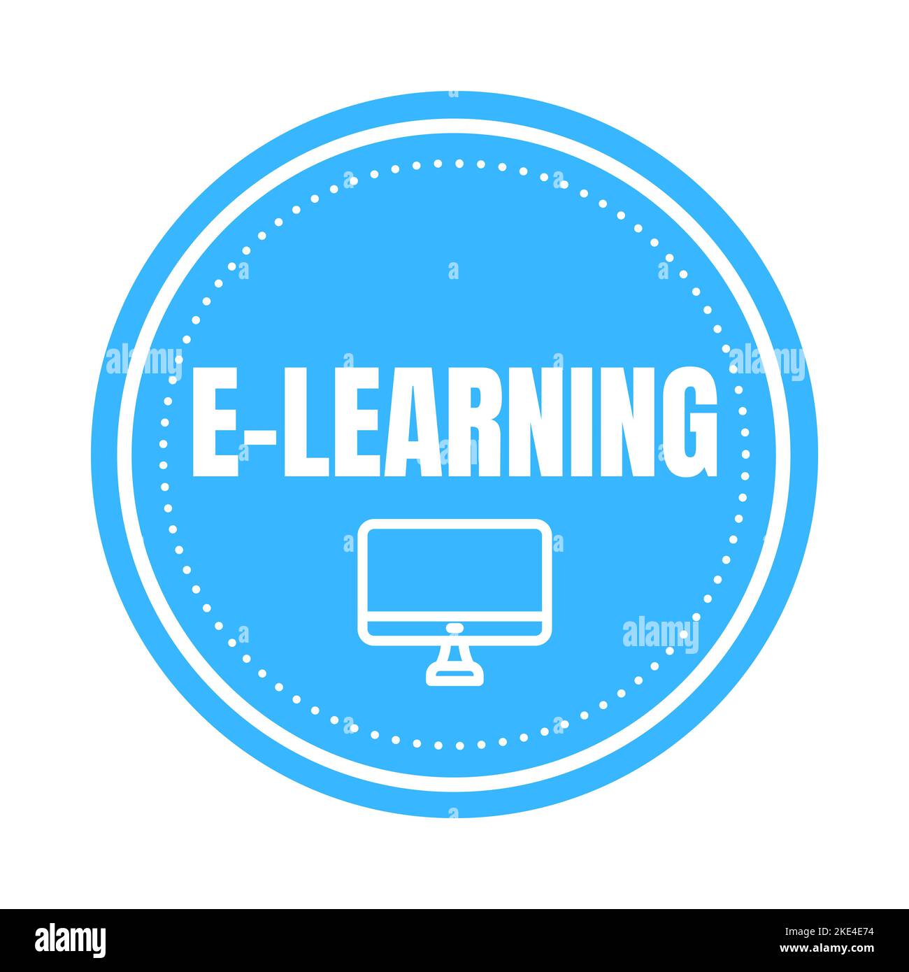 E-learning symbol icon Stock Photo - Alamy