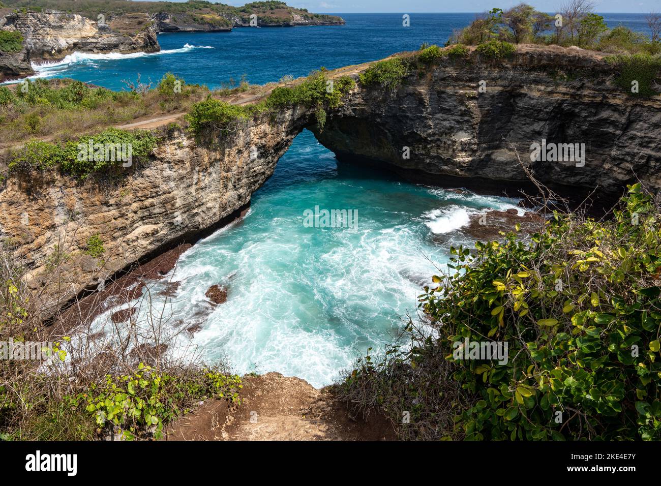 Broken Beach in Nusa Penida Bali Indonesia Stock Photo - Alamy