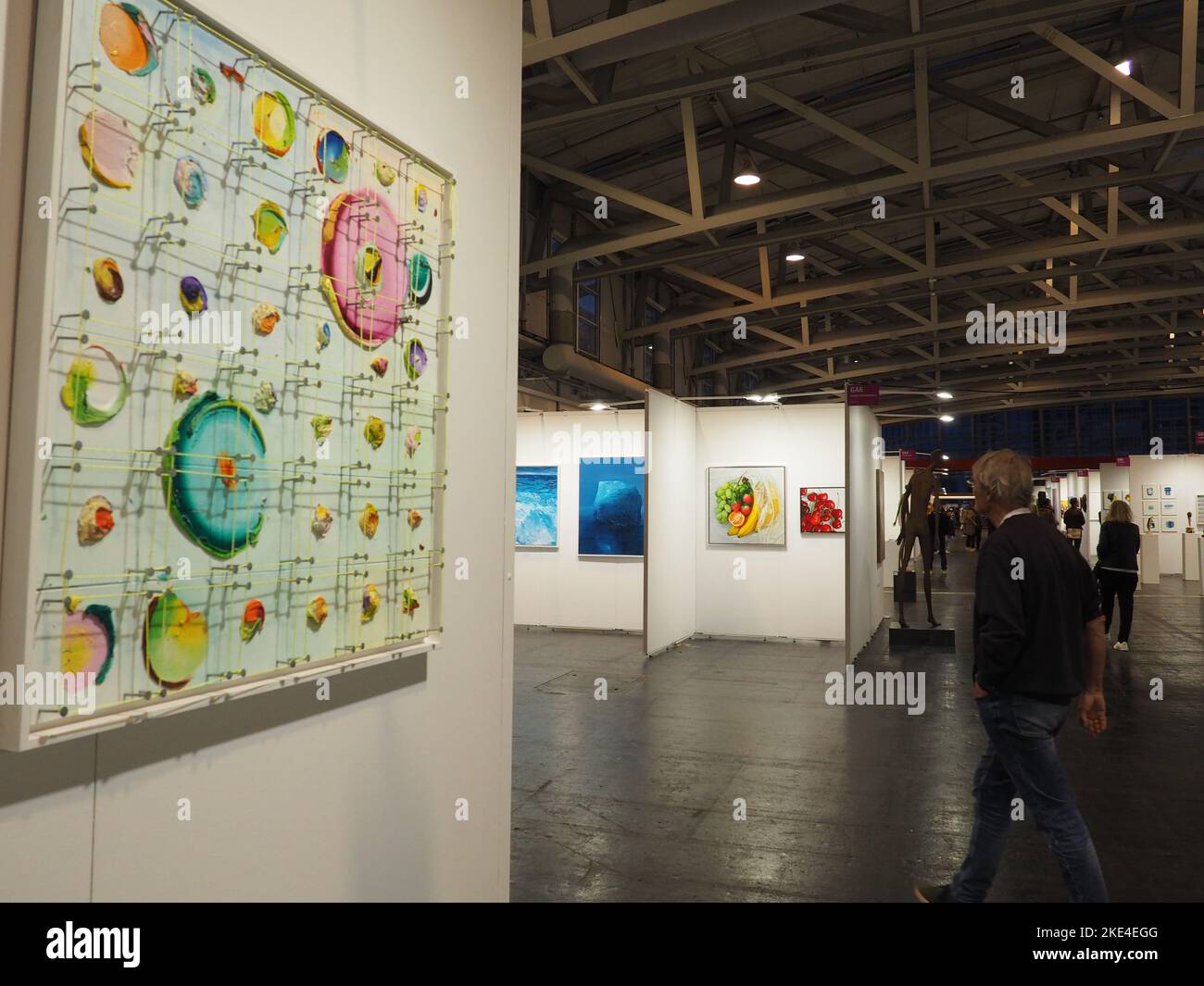The artworks at Discovery Art Fair Frankfurt 2022 Stock Photo - Alamy