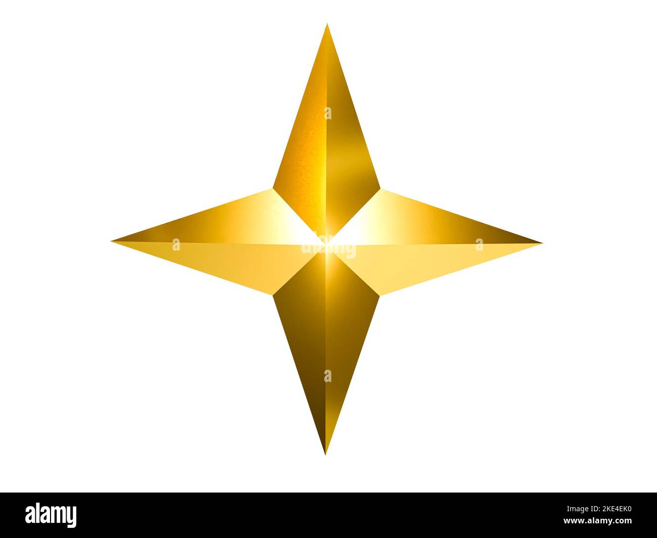 Gold star isolated on white background. Clipping path Stock Photo - Alamy