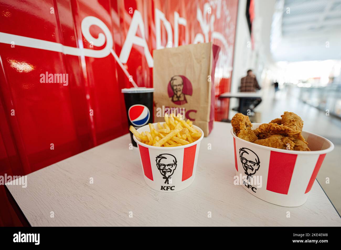 Lviv, Ukraine - October 09, 2022: Local Kentucky Fried Chicken ...