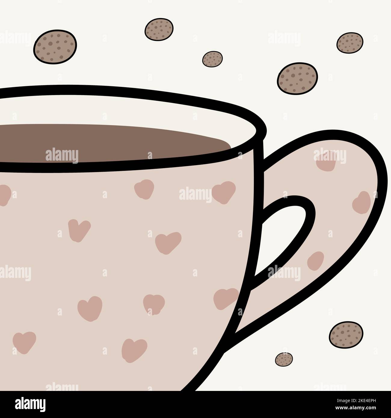 Cup mint tea teapot Stock Vector Images - Alamy