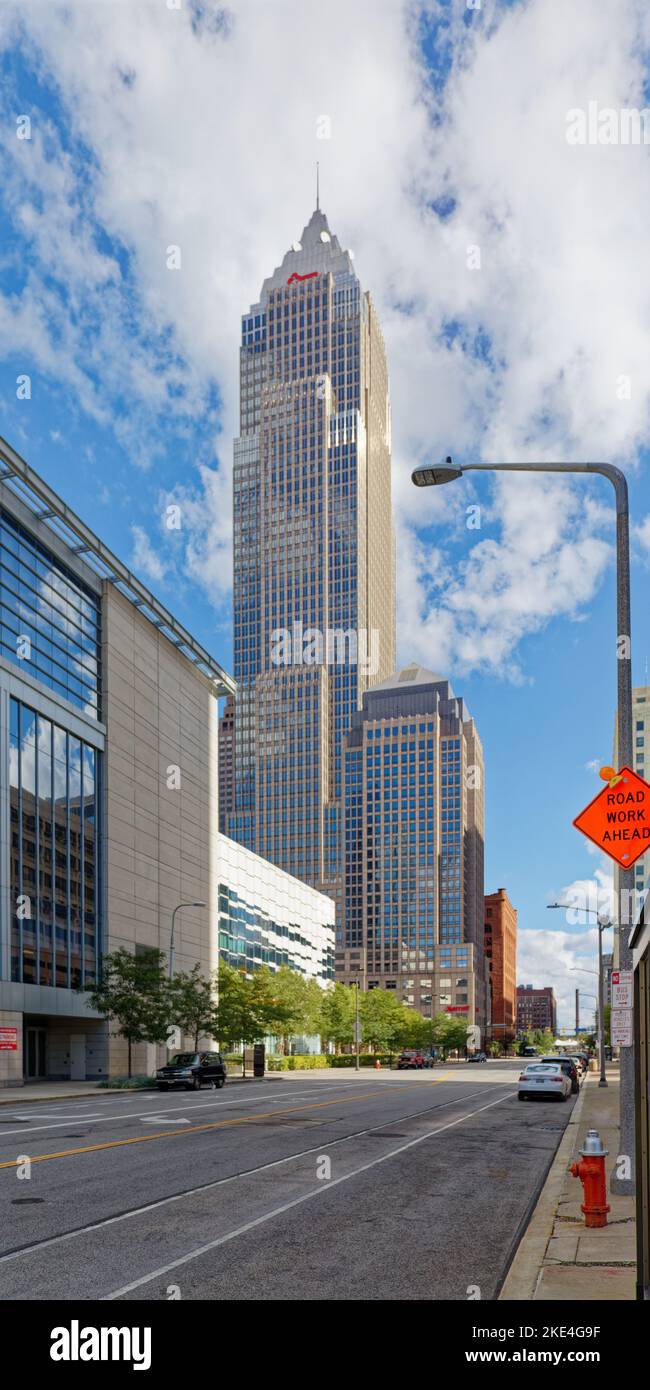 Cleveland Marriott Downtown at Key Tower is dwarfed by the office ...
