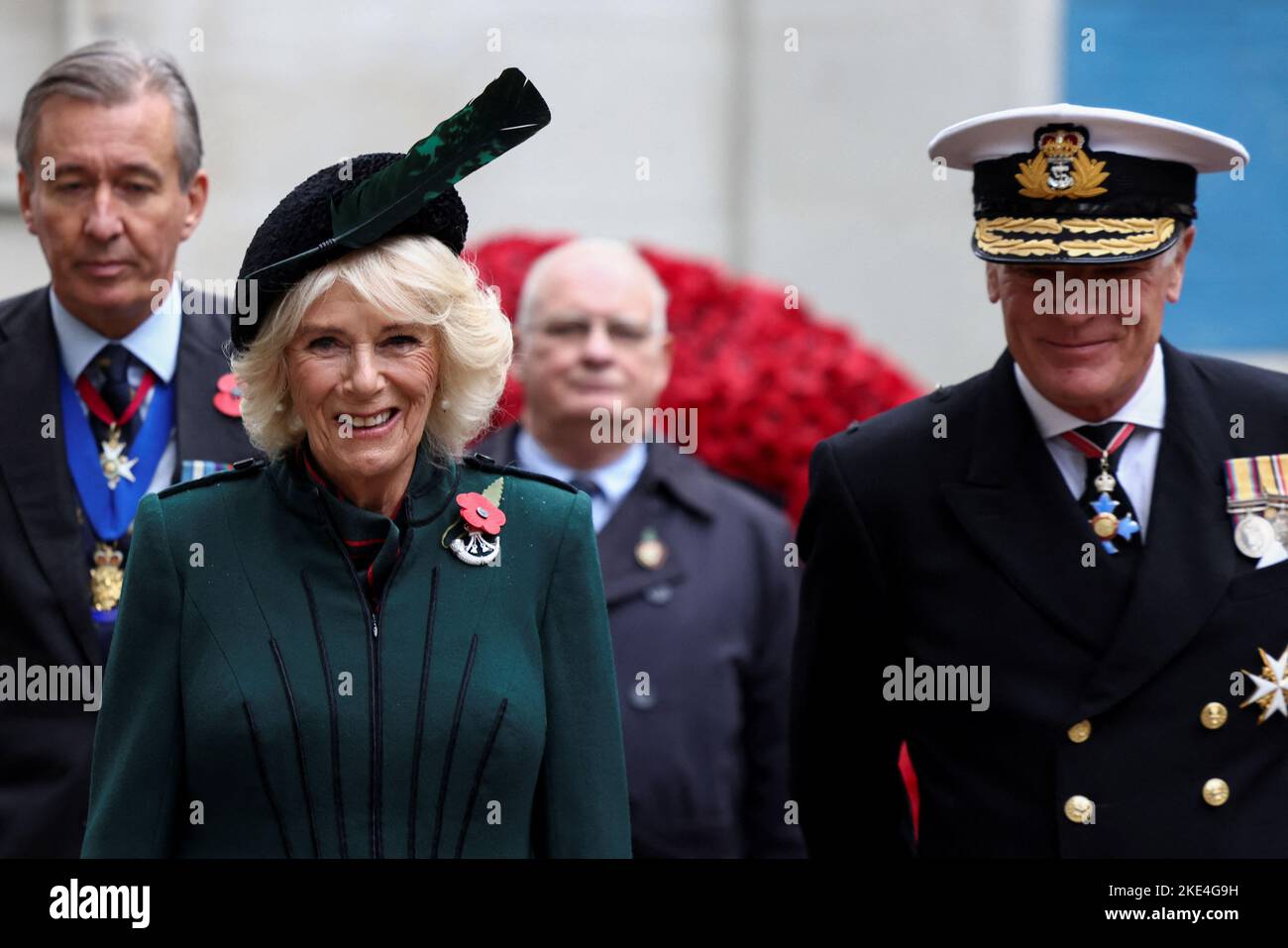 President of The Poppy Factory Surgeon Rear Admiral Lionel Jarvis ...