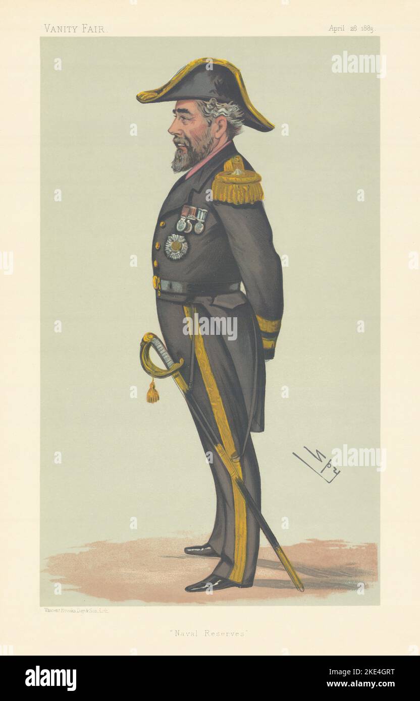 VANITY FAIR SPY CARTOON Rear-Admiral Sir Anthony Hoskins 'Naval ... VANITY FAIR SPY CARTOON Rear-Admiral Sir Anthony Hoskins 'Naval ...
