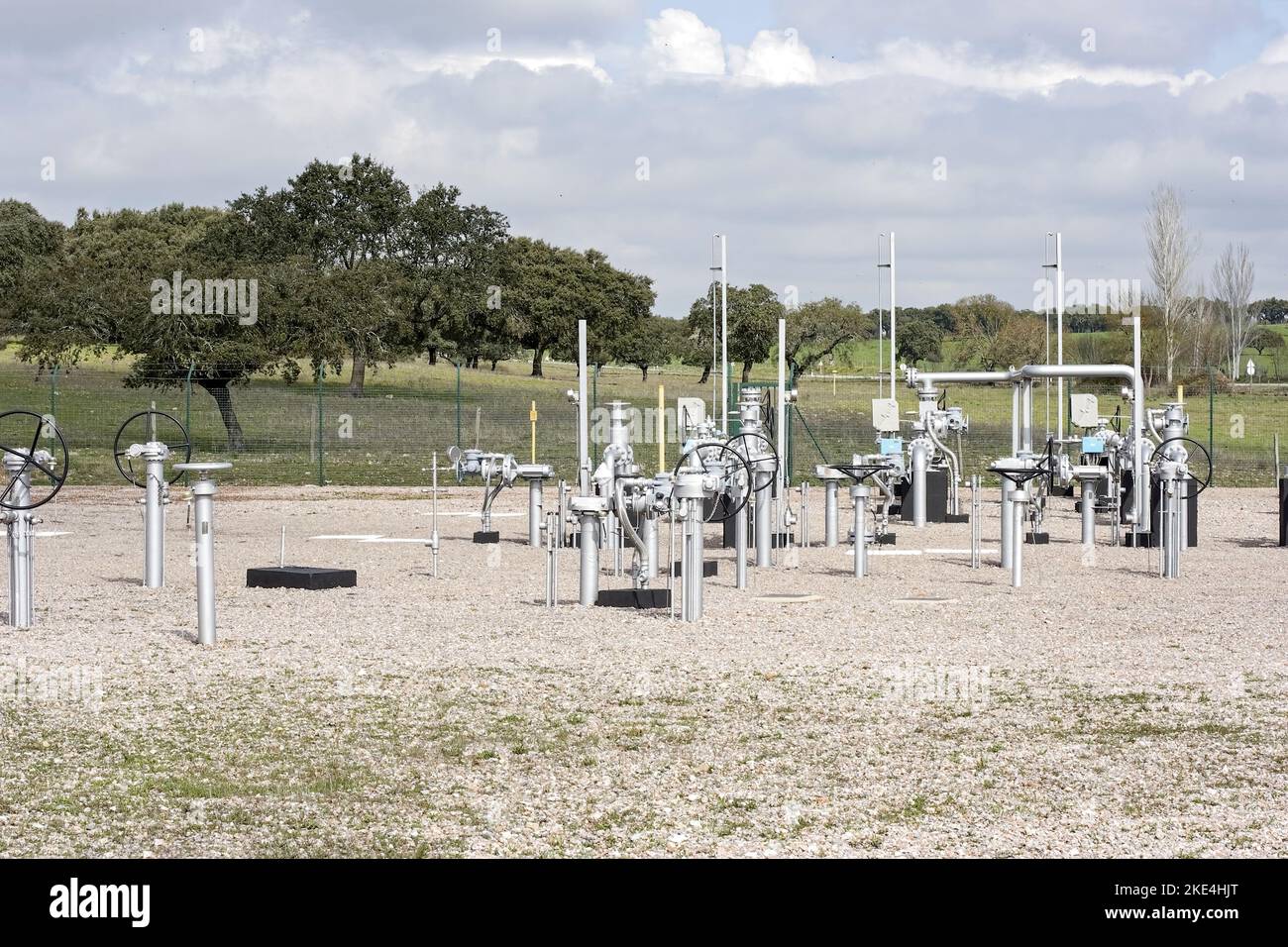 Detail from natural gas transport intermediate station. Photo from 2008 ...
