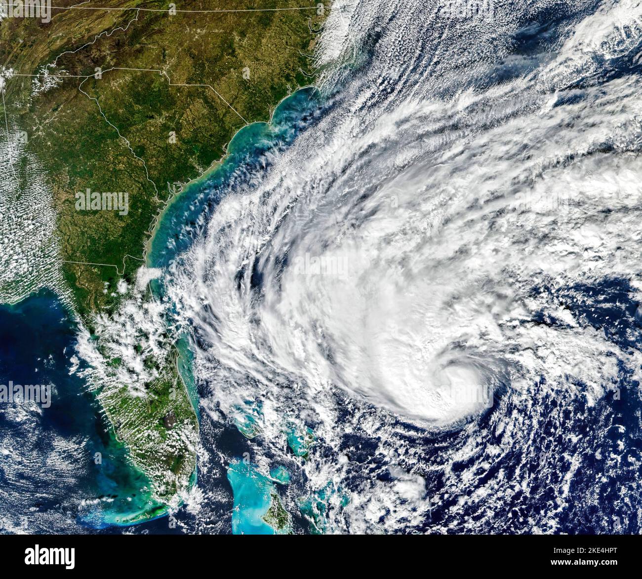 Tropical Storm Nicole. NASA usage guidance: https://www.nasa.gov ...