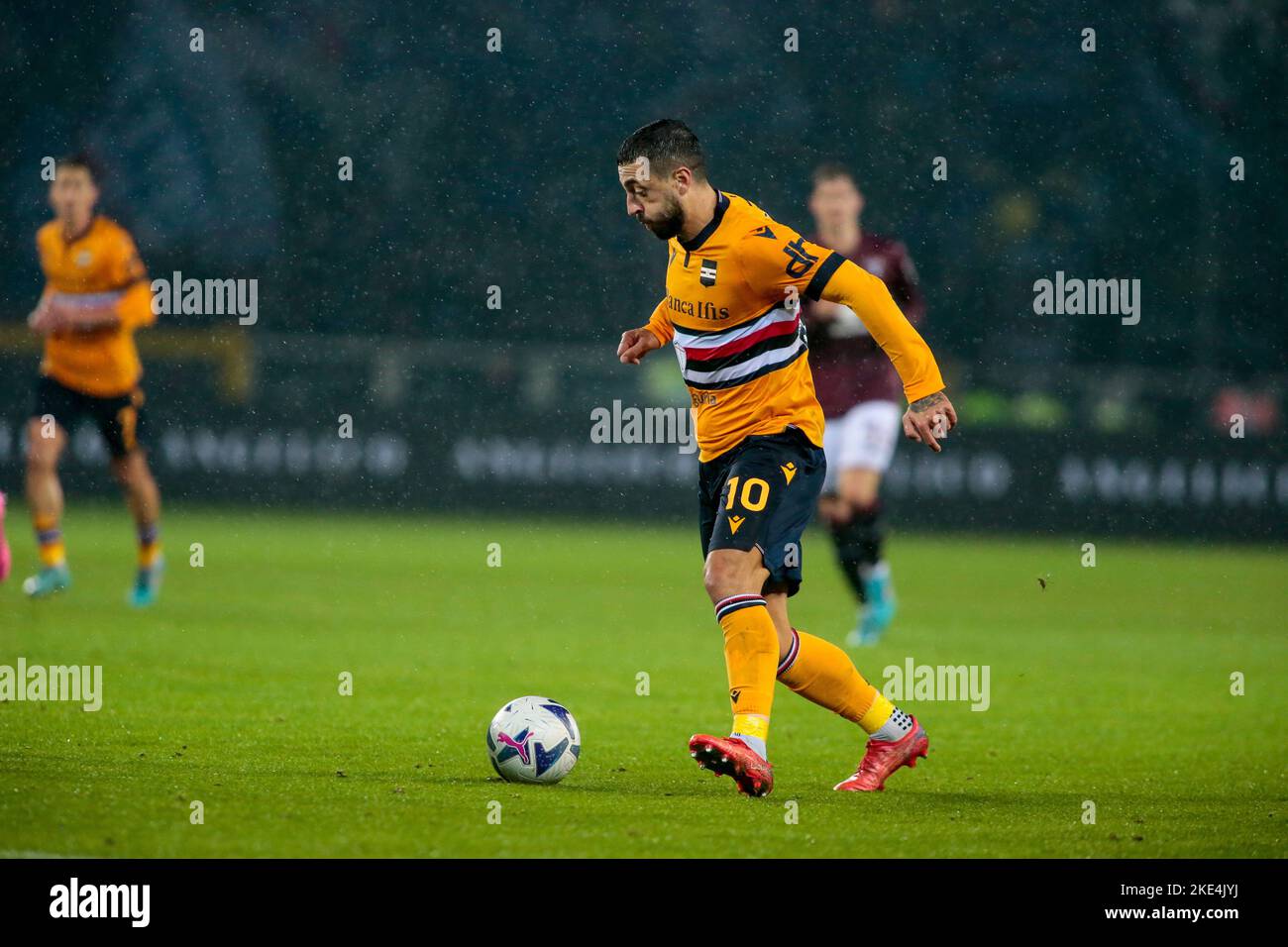 Francesco Caputo of UC Sampdoria during the Italian Serie A, football ...