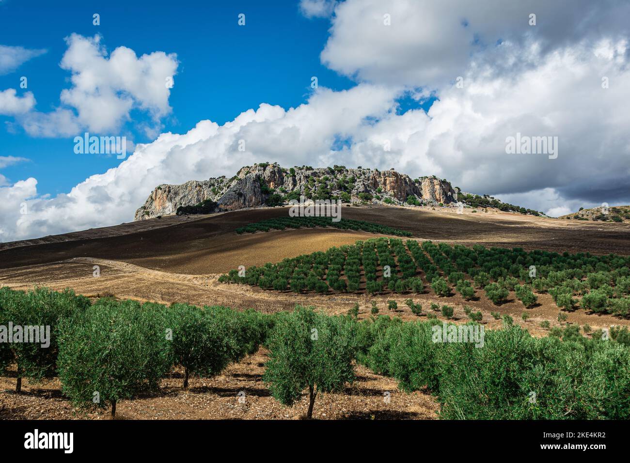 A landscape of rocky mountains in Piedra Luenga Stock Photo - Alamy