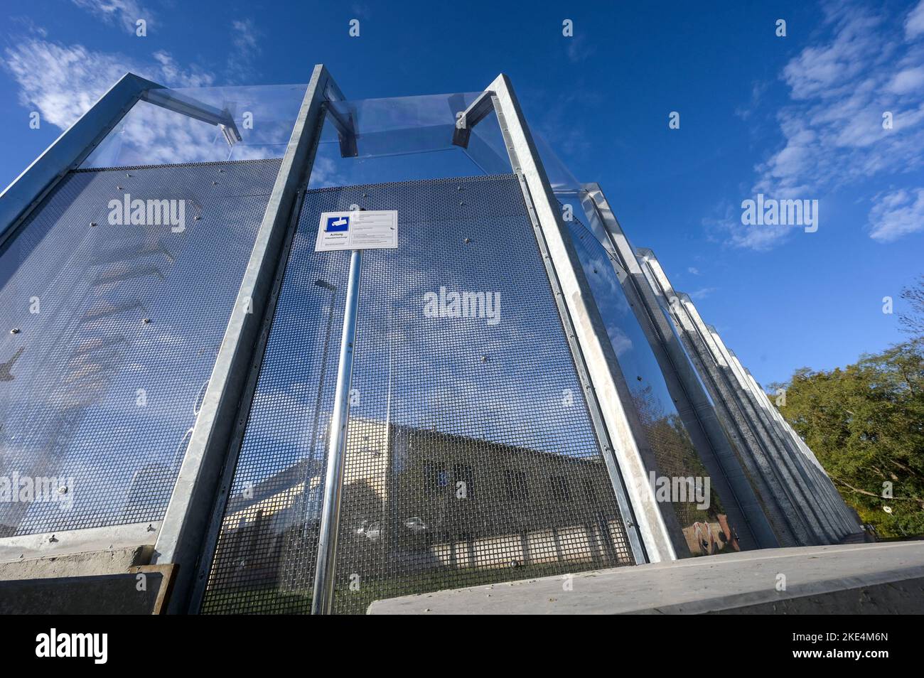 Bernburg, Germany. 10th Nov, 2022. The new transparent polycarbonate ...