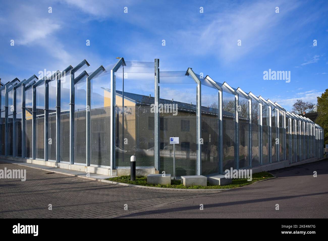 Bernburg, Germany. 10th Nov, 2022. The new transparent polycarbonate ...