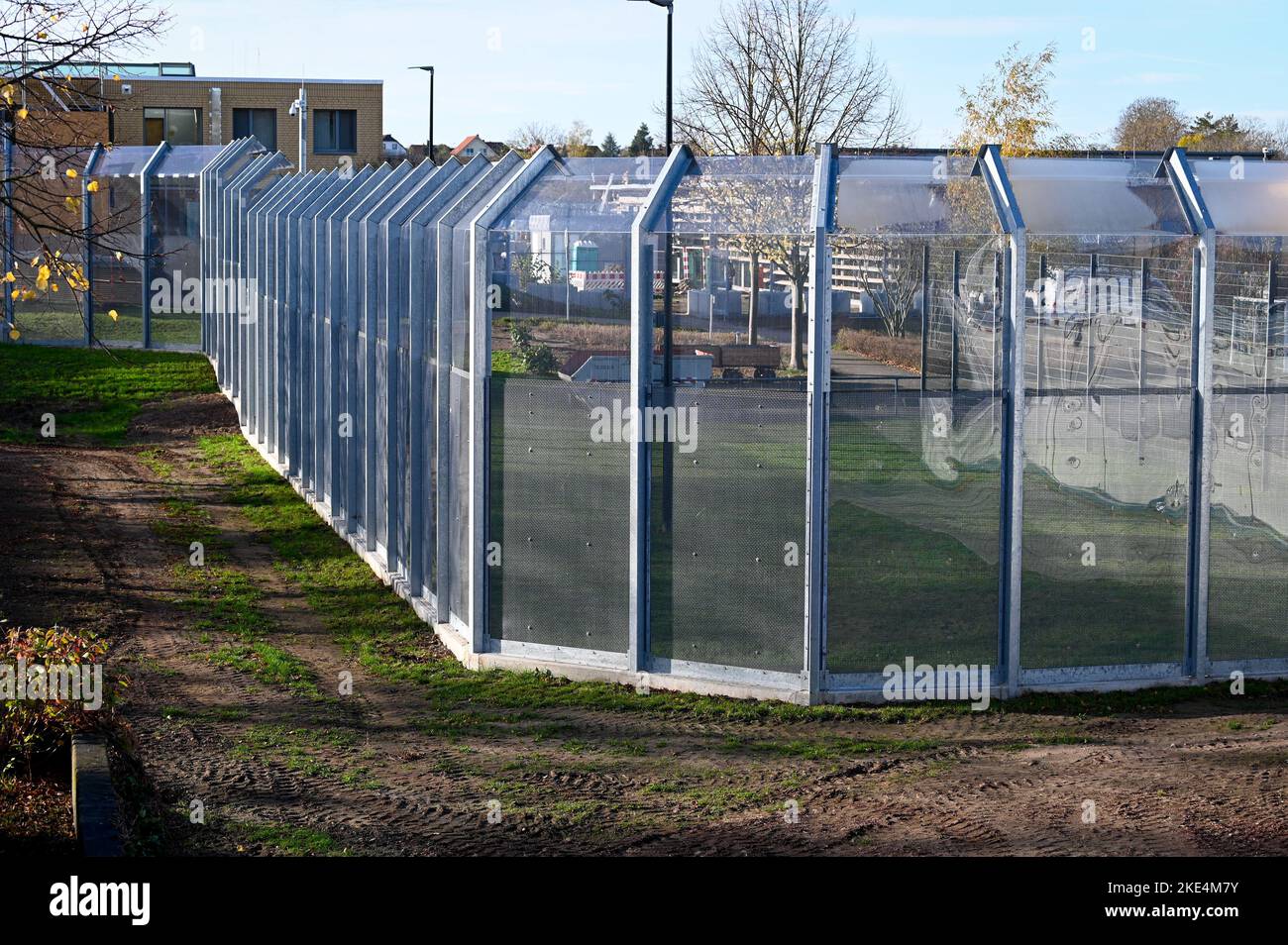 Bernburg, Germany. 10th Nov, 2022. The new transparent polycarbonate ...
