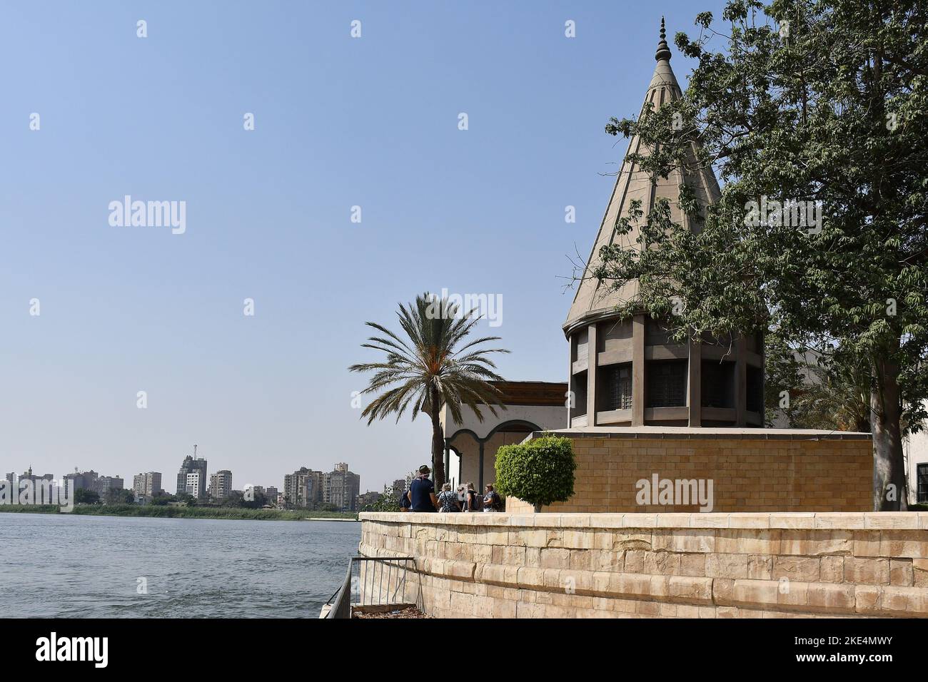 A nilometer, structure for measuring the Nile River´s clarity and water ...