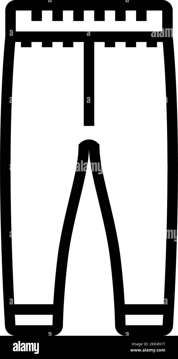 leggins girl baby cloth line icon vector illustration Stock Vector ...