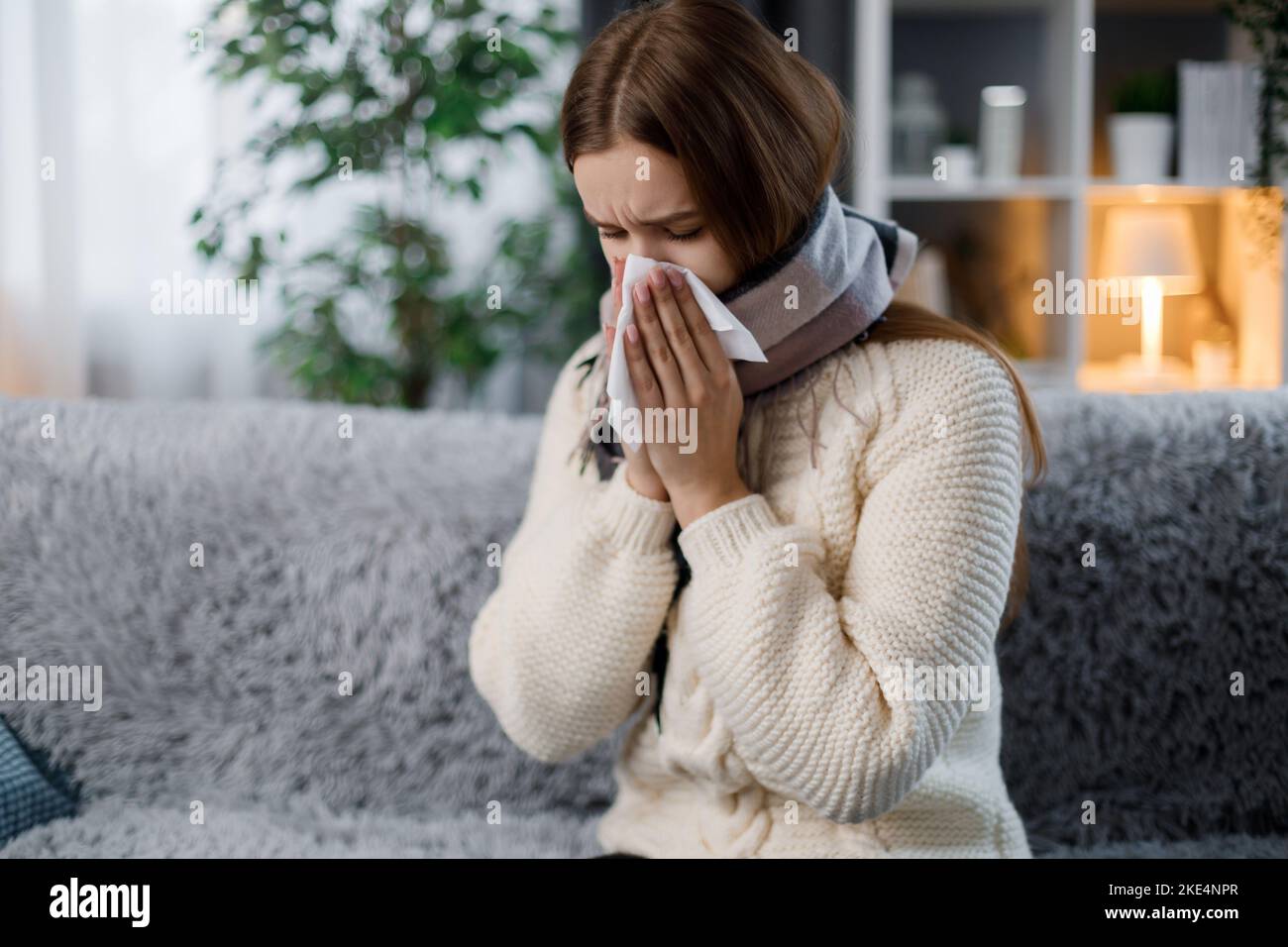 Woman runny nose hi-res stock photography and images - Alamy