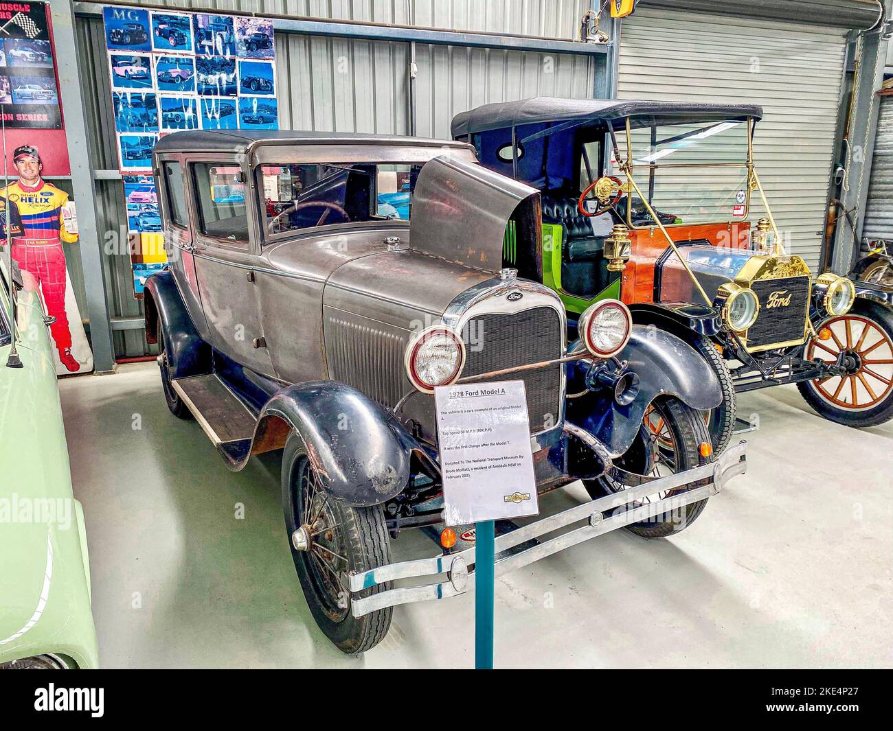 A closeup of 1928 Model Ford on Display at the National Transport ...