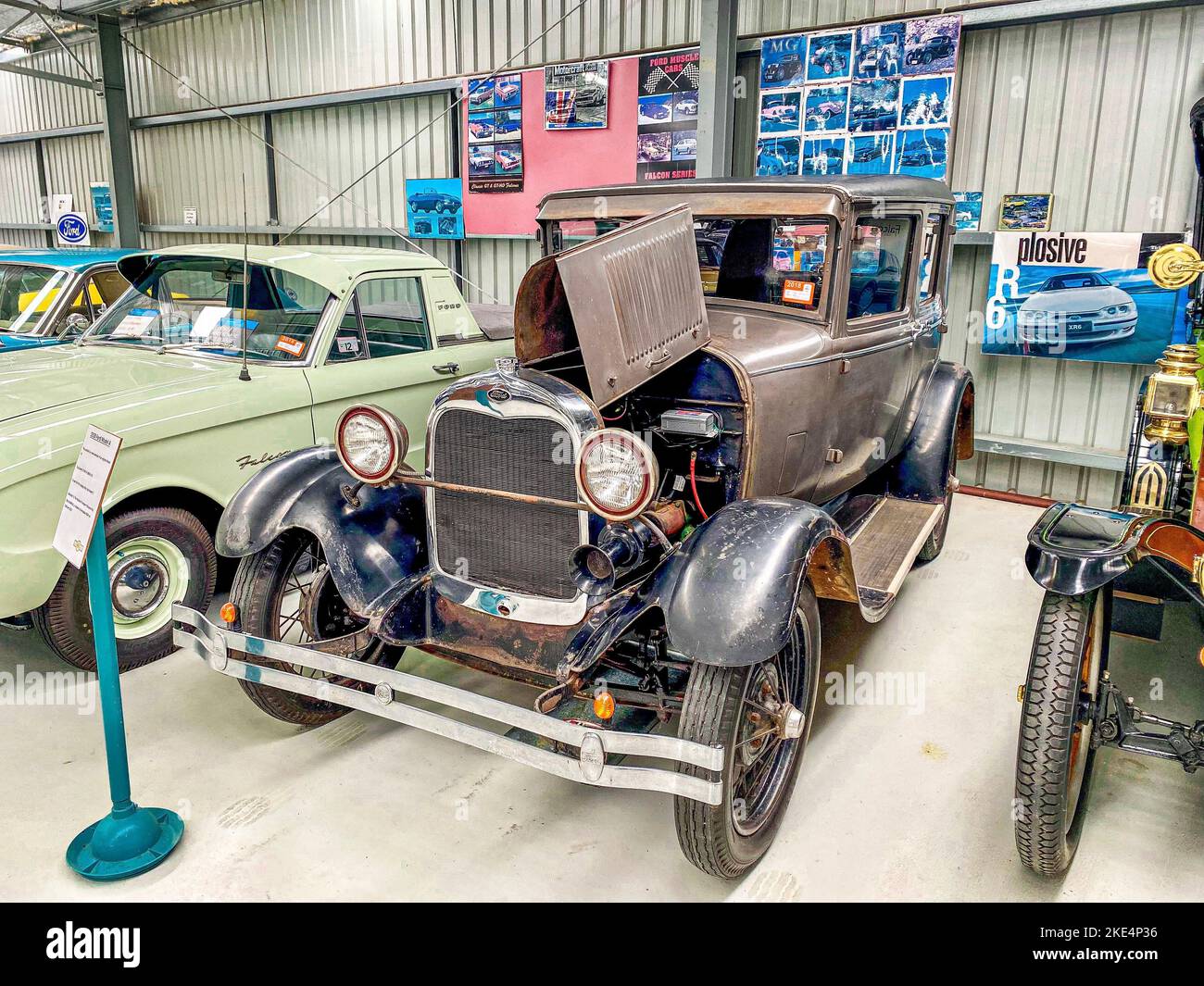 A closeup of 1928 Model Ford on Display at the National Transport ...