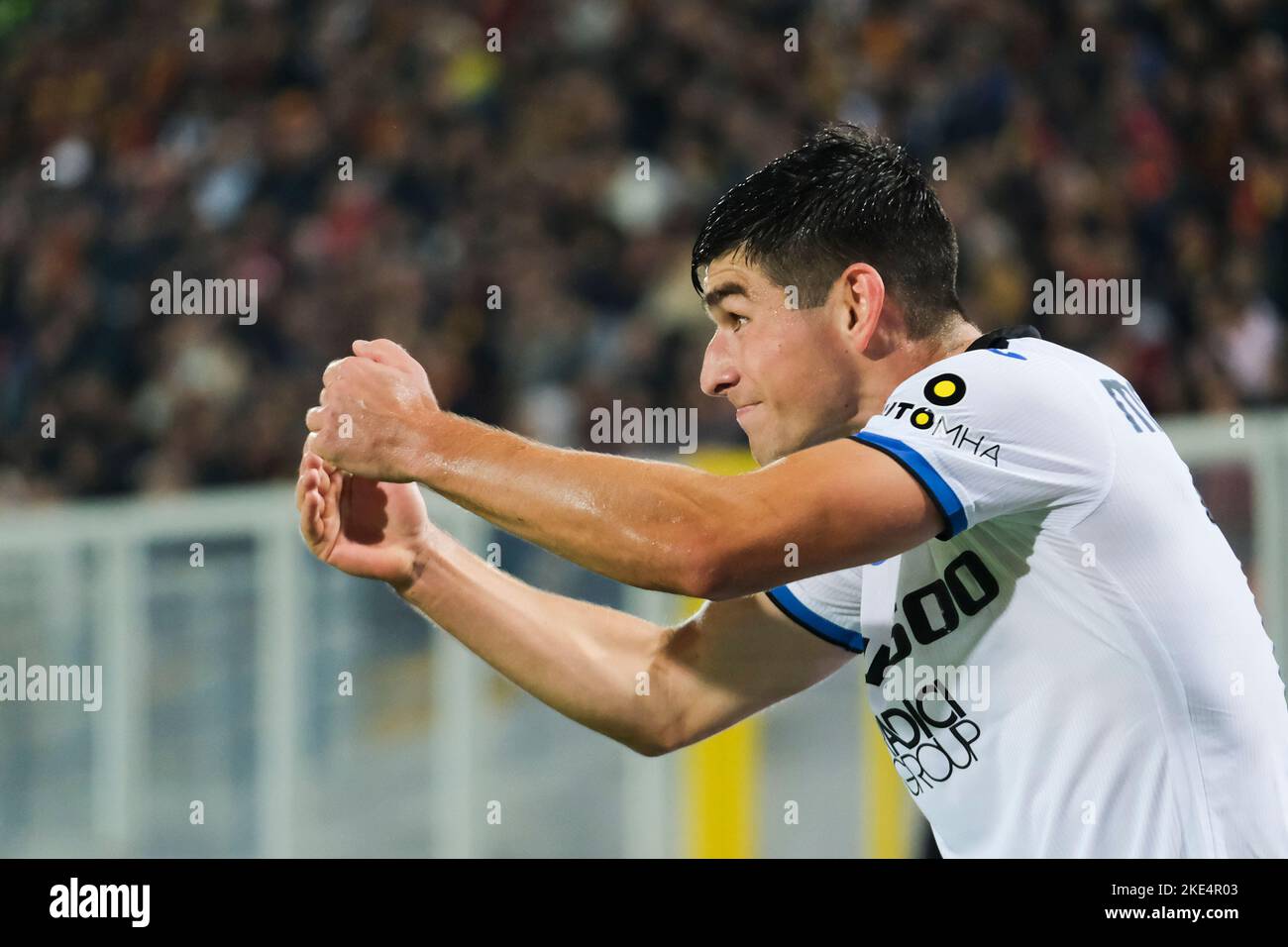 Atalanta's Ukrainian midfielder Ruslan Malinovskyi gesticulate during ...