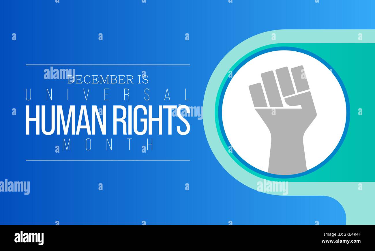Universal Human Rights month is observed every year in December Stock ...