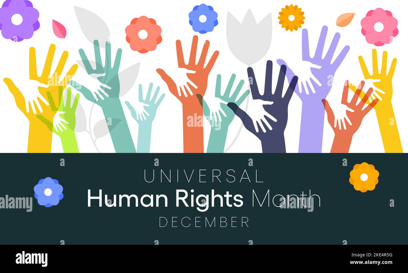 Universal Human Rights Month Is Observed Every Year In December Stock