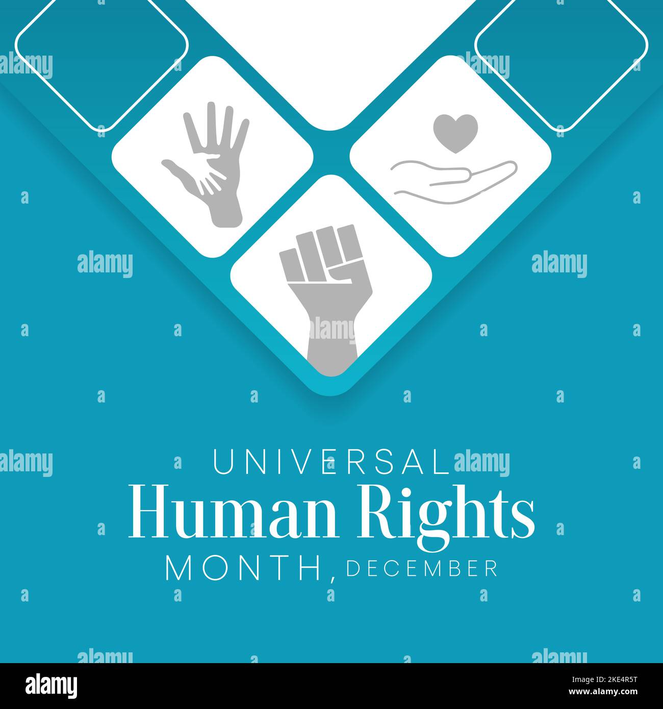 Universal Human Rights month is observed every year in December Stock ...
