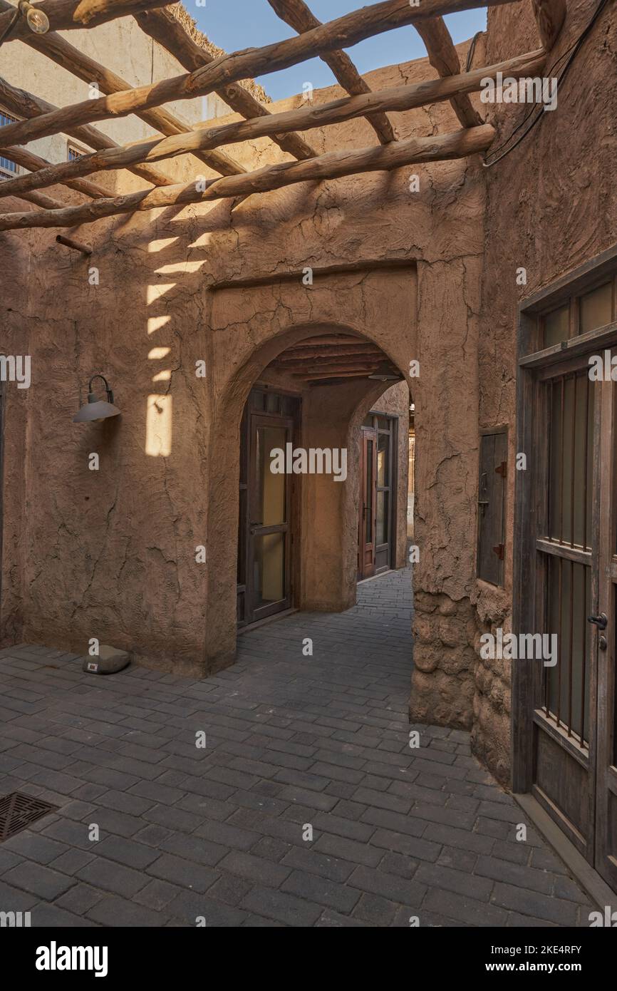 Old heritage passage at Al Seef, Dubai, UAE Stock Photo - Alamy