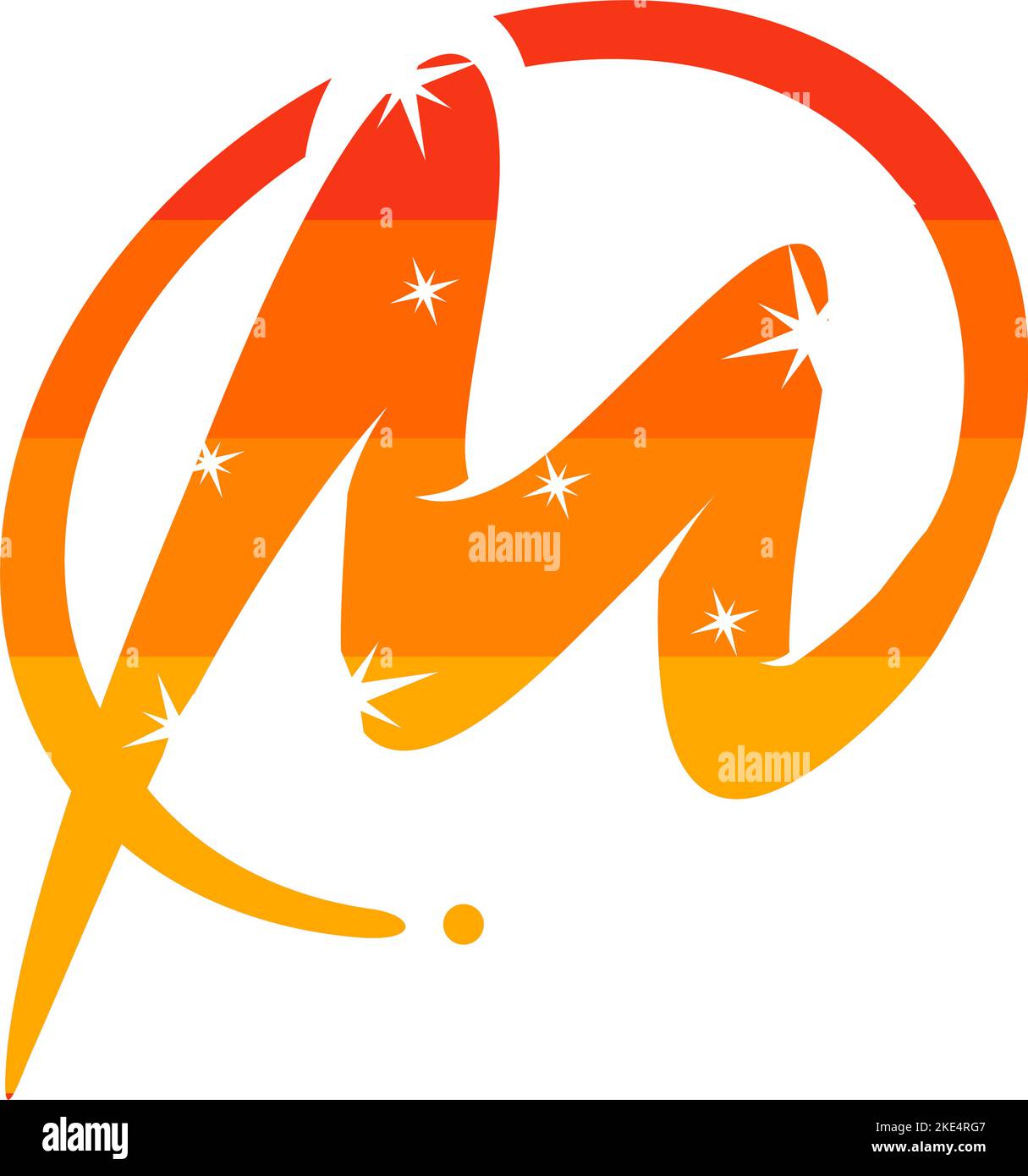 M w circle logo Stock Vector Images - Alamy