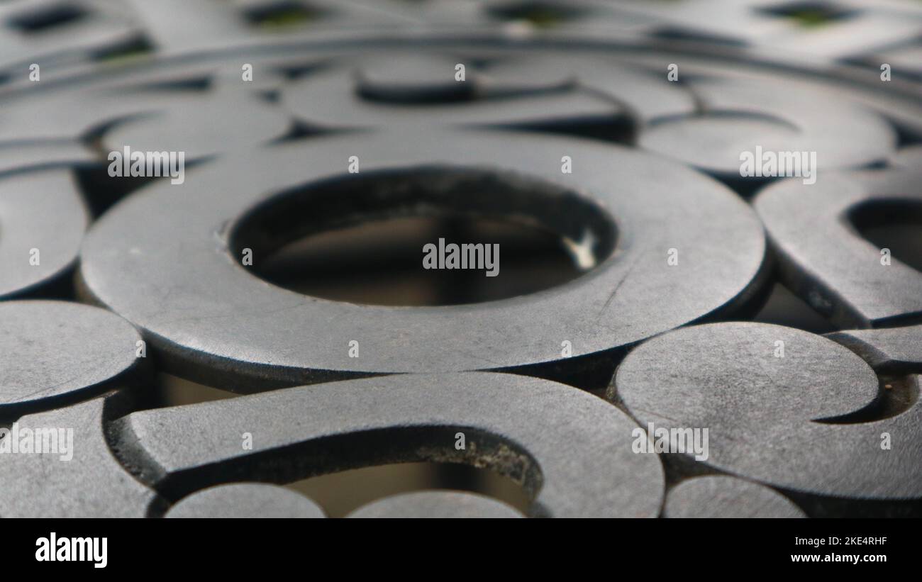black iron table close-up texture as background Stock Photo - Alamy
