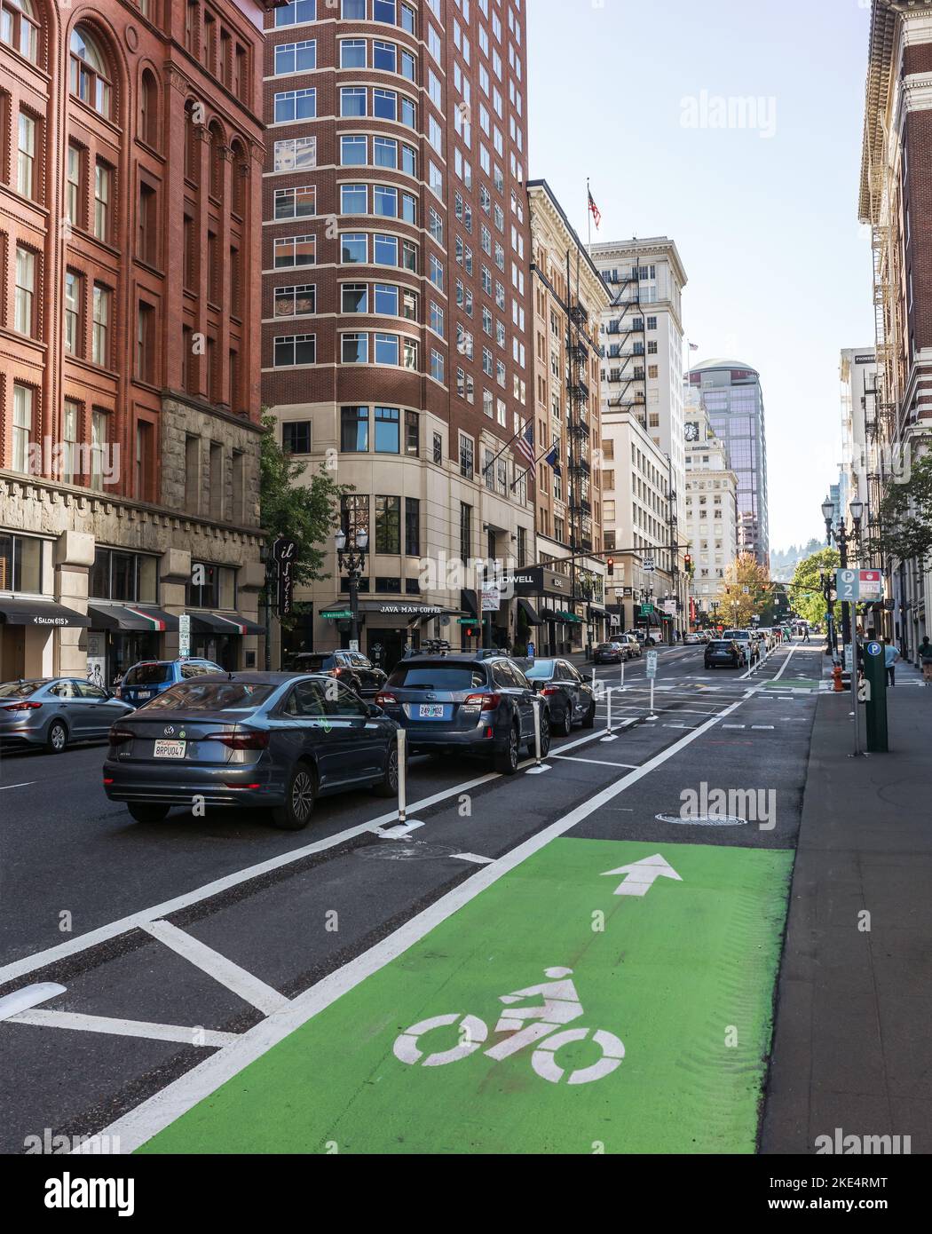 Portland, OR, USA - Oct 16, 2022: Streets and architecture of Portland ...
