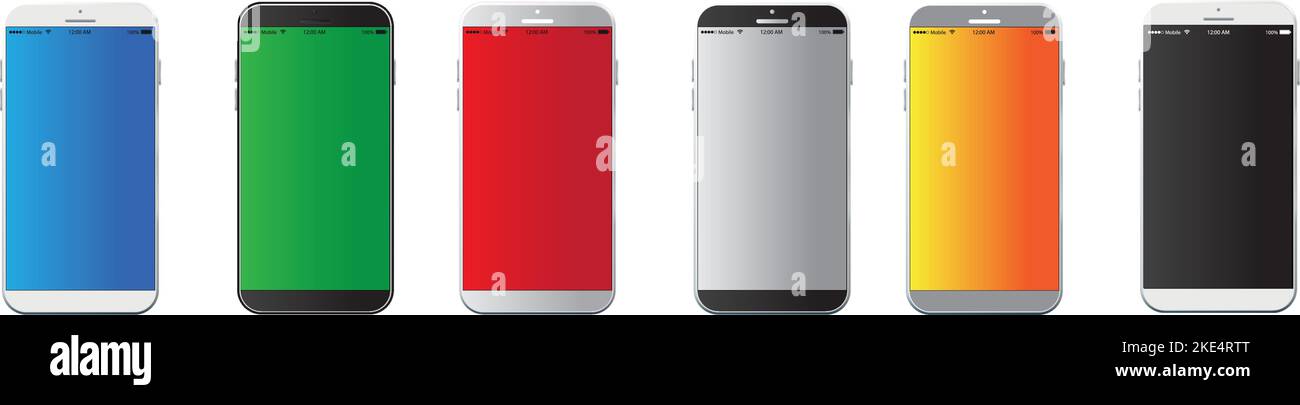 A screen vector design. Mobile mockup Stock Vector Image & Art - Alamy