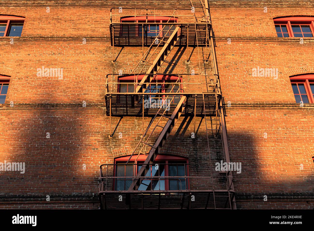Portland, OR, USA - Oct 16, 2022: View of the apartment building with a ...