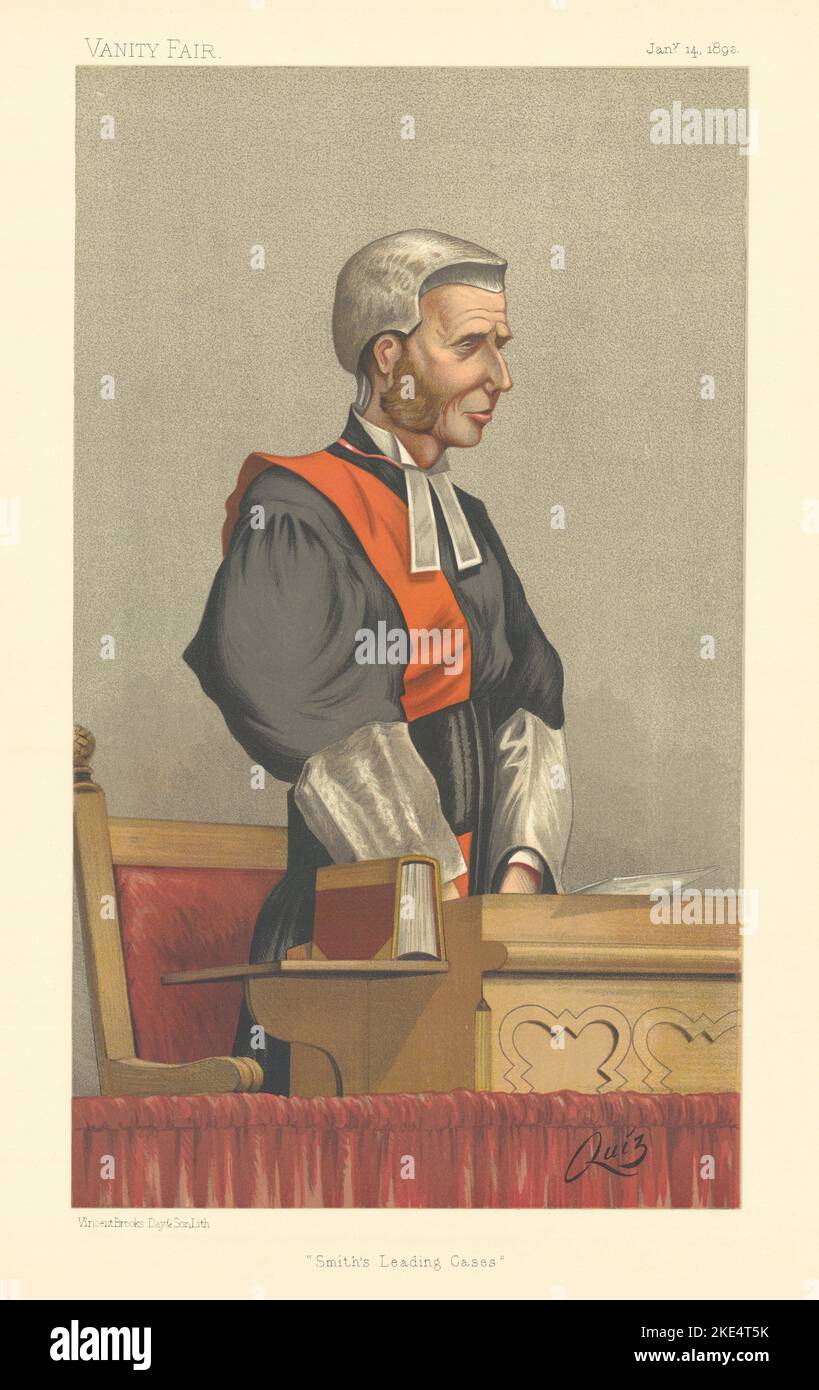 VANITY FAIR SPY CARTOON Richard Collins 'Smith's Leading Cases' Judge ...