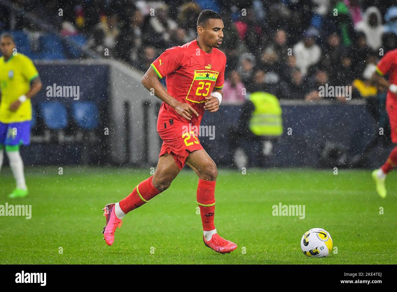 Alexander DJIKU of Ghana during the International Friendly football ...