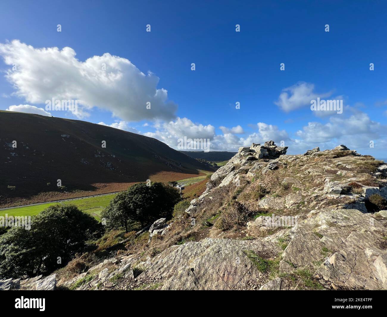 The rocks on the beach of Lynton & Lynmouth (Little Switzerland) civil ...