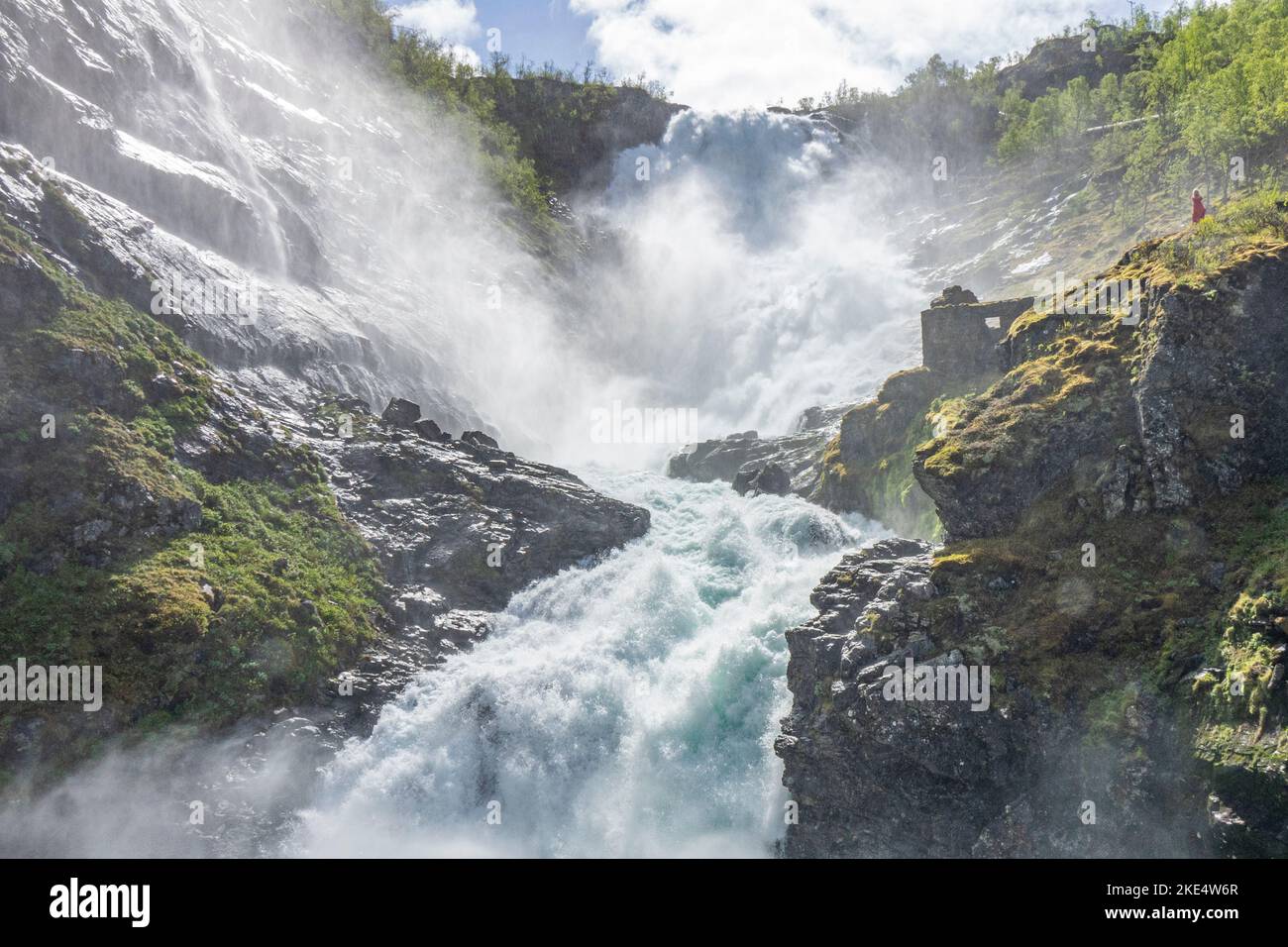 .Start of the 305 foot freefall waterfall Stock Photo - Alamy