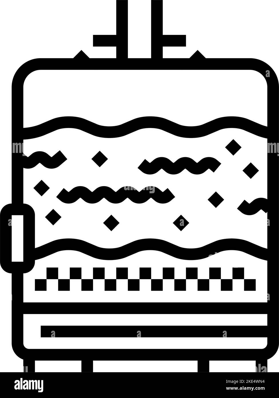 separating wort beer production line icon vector illustration Stock ... separating wort beer production line icon vector illustration Stock ...
