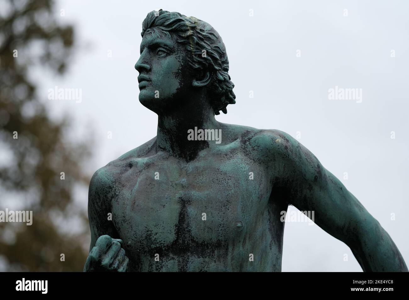 Greek Runner Statue Stock Photo - Alamy