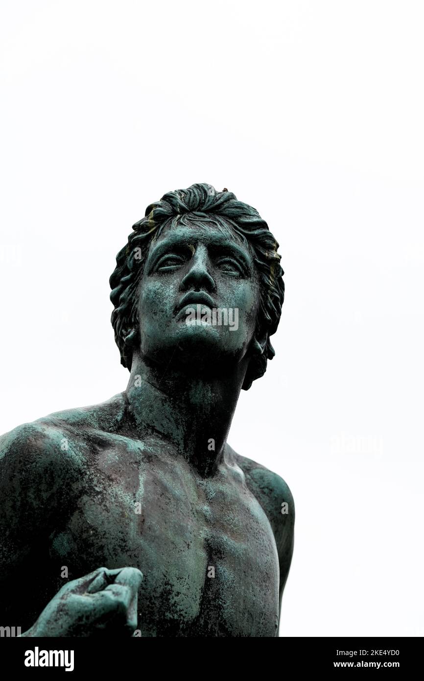 Greek Runner Statue Stock Photo - Alamy