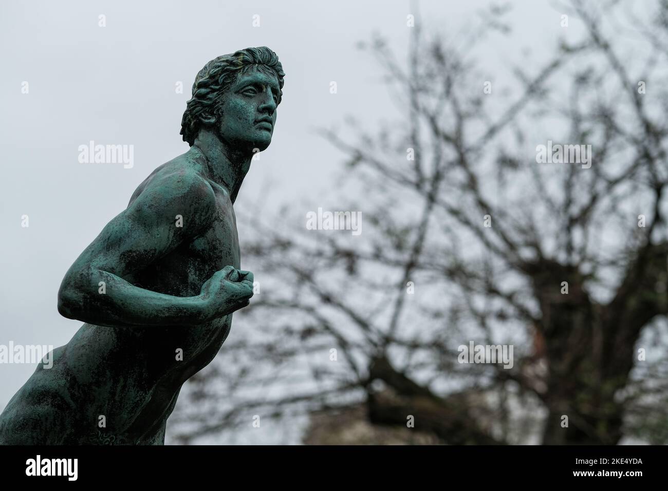 Greek Runner Statue Stock Photo - Alamy