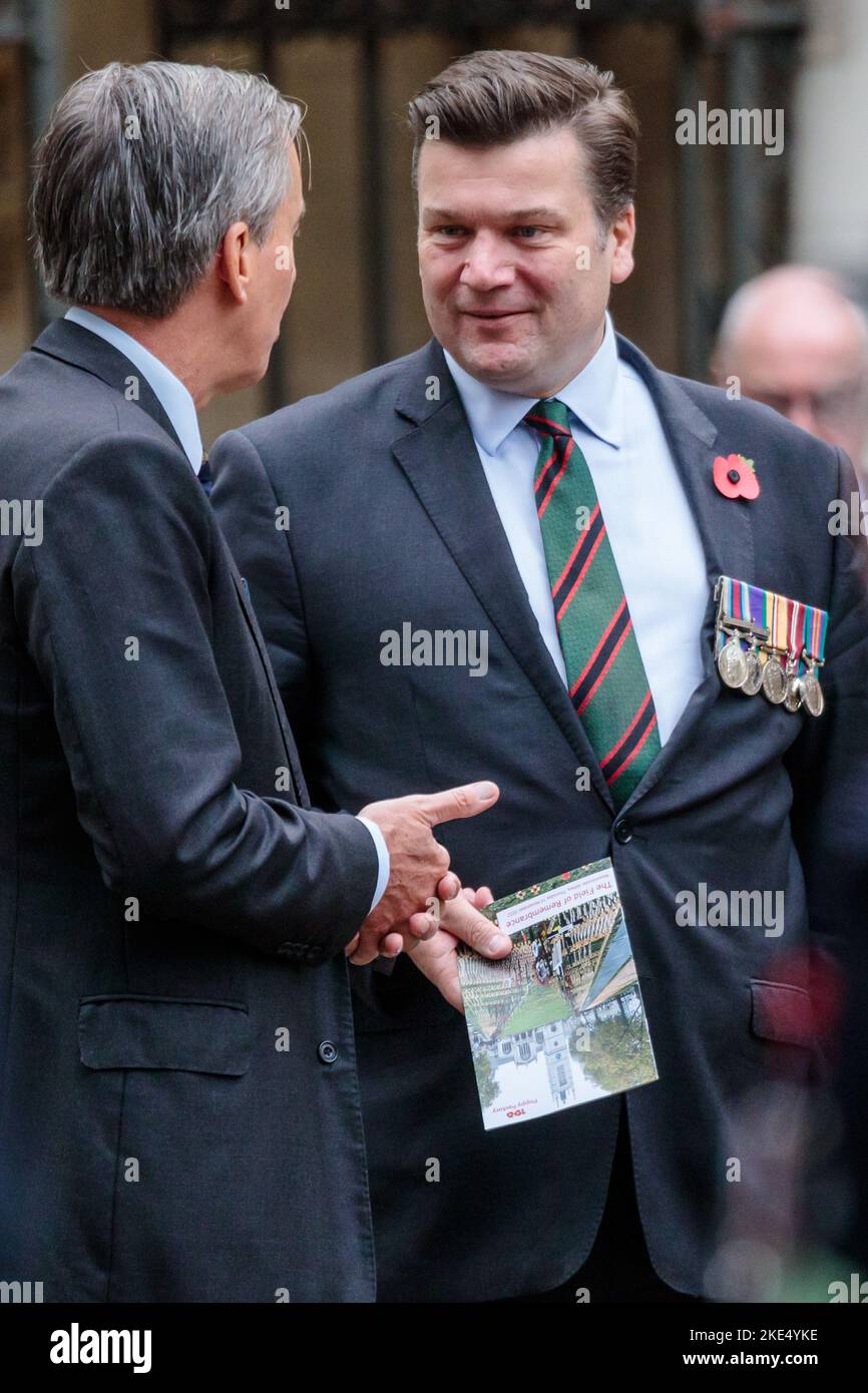Westminster Abbey, London, UK. 10th November 2022. James Heappey ...
