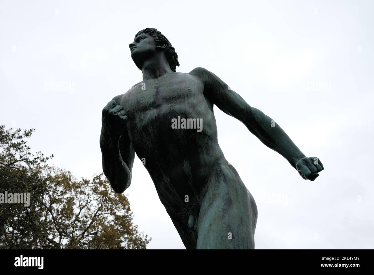 Greek Runner Statue Stock Photo - Alamy